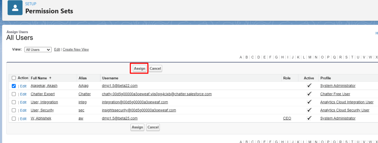 Assign Permission Sets to your Profile - Cloud Compliance